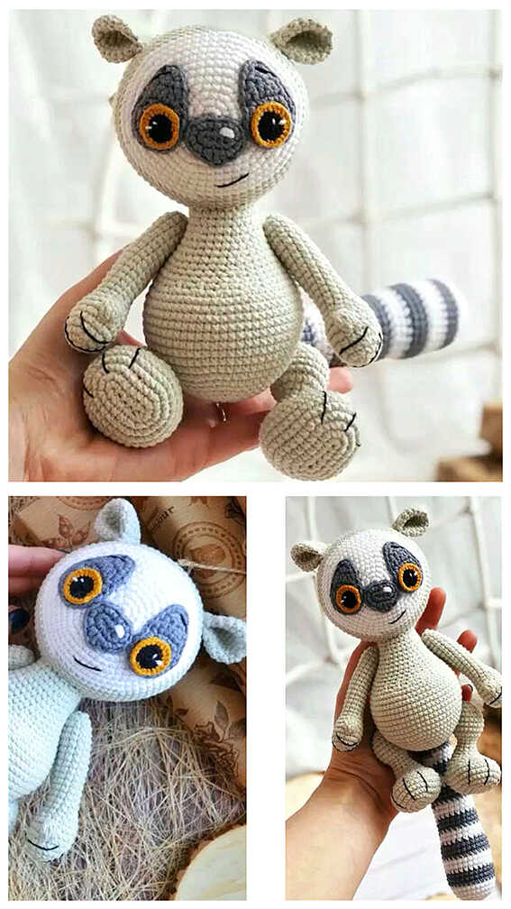 Crochet Lemur Amigurumi PDF Free Pattern - Amigurumi