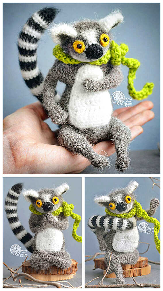 Crochet Lemur Amigurumi PDF Free Pattern - Amigurumi