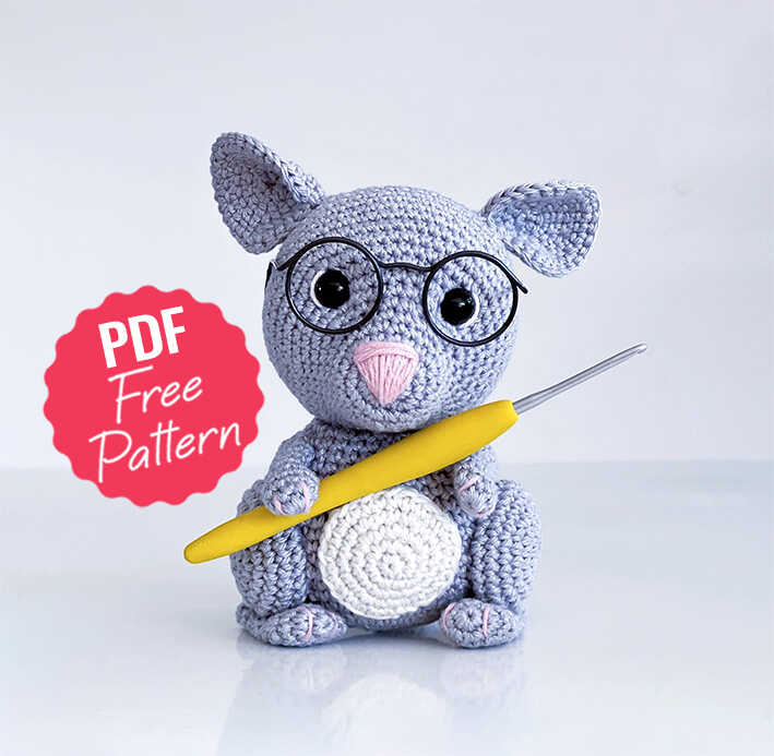 Cute Mouse Amigurumi Free Crochet PDF Pattern - Amigurumi