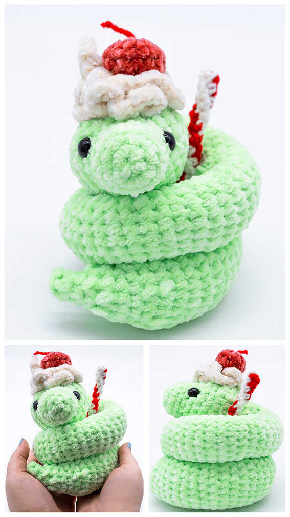 Cute Snake PDF Amigurumi Crochet Free Pattern - Amigurumi