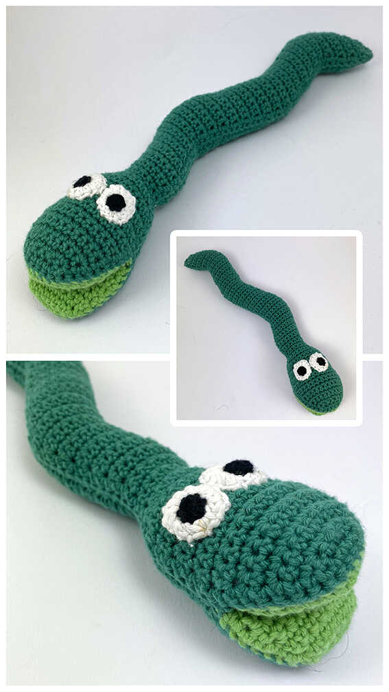 Cute Snake PDF Amigurumi Crochet Free Pattern - Amigurumi