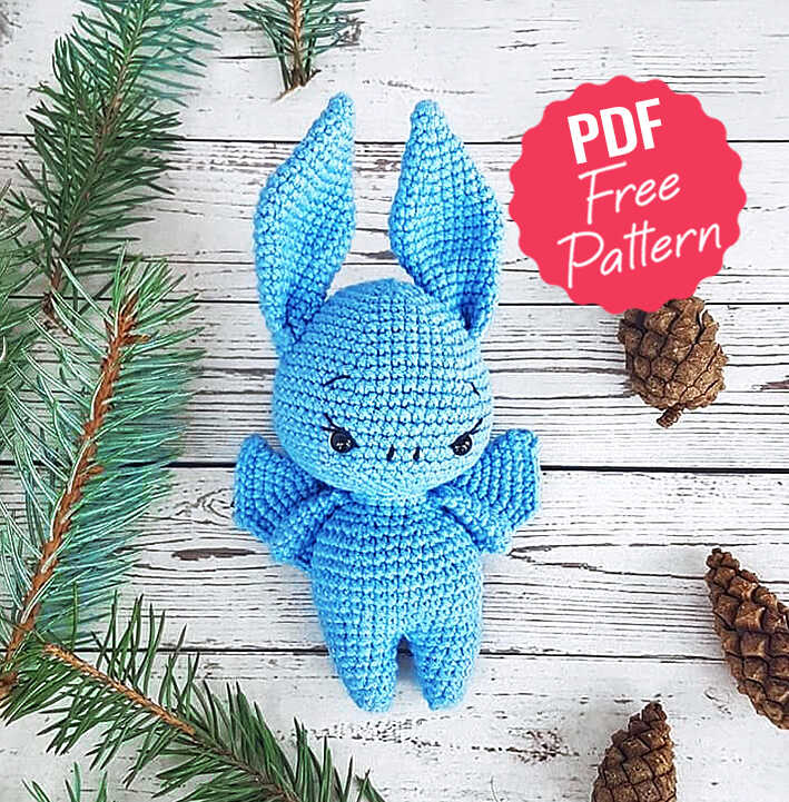 Crochet Cute Bat Amigurumi PDF Free Pattern - Amigurumi