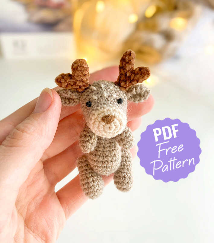 Crochet Reindeer Amigurumi PDF Free Pattern - Amigurumi