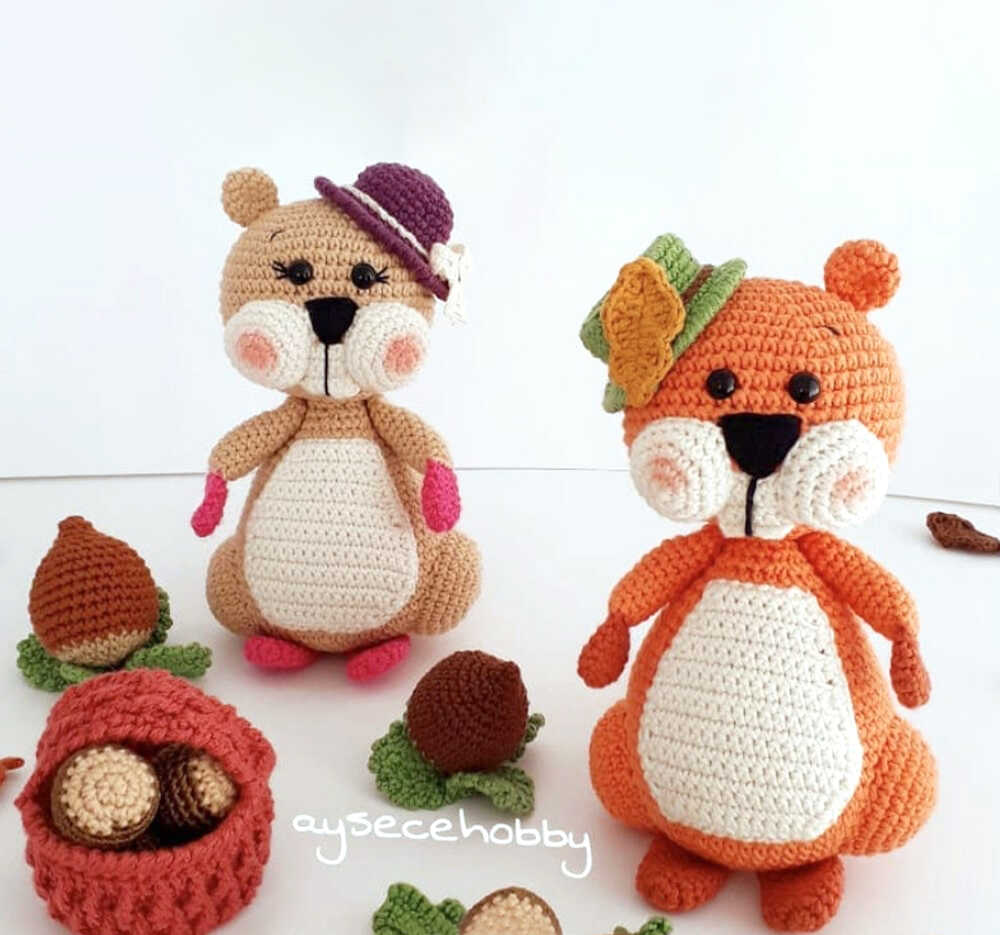 Amigurumi Squirrel PDF Crochet Free Pattern - Amigurumi