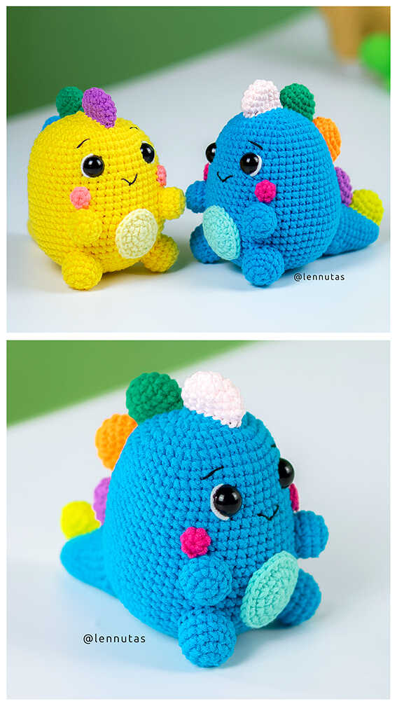 Amigurumi Dinosaur PDF Crochet Free Pattern - Amigurumi