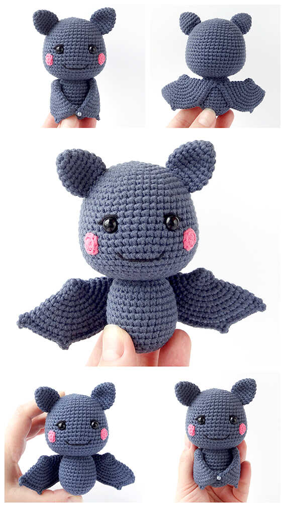 Crochet Cute Bat Amigurumi PDF Free Pattern - Amigurumi