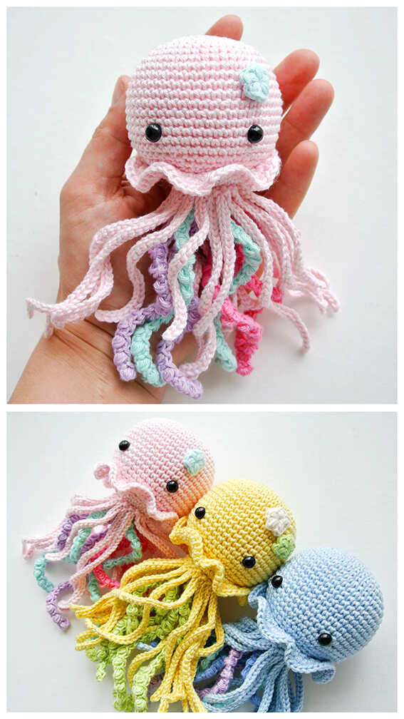 Crochet Little Jellyfish Amigurumi PDF Free Pattern - Amigurumi