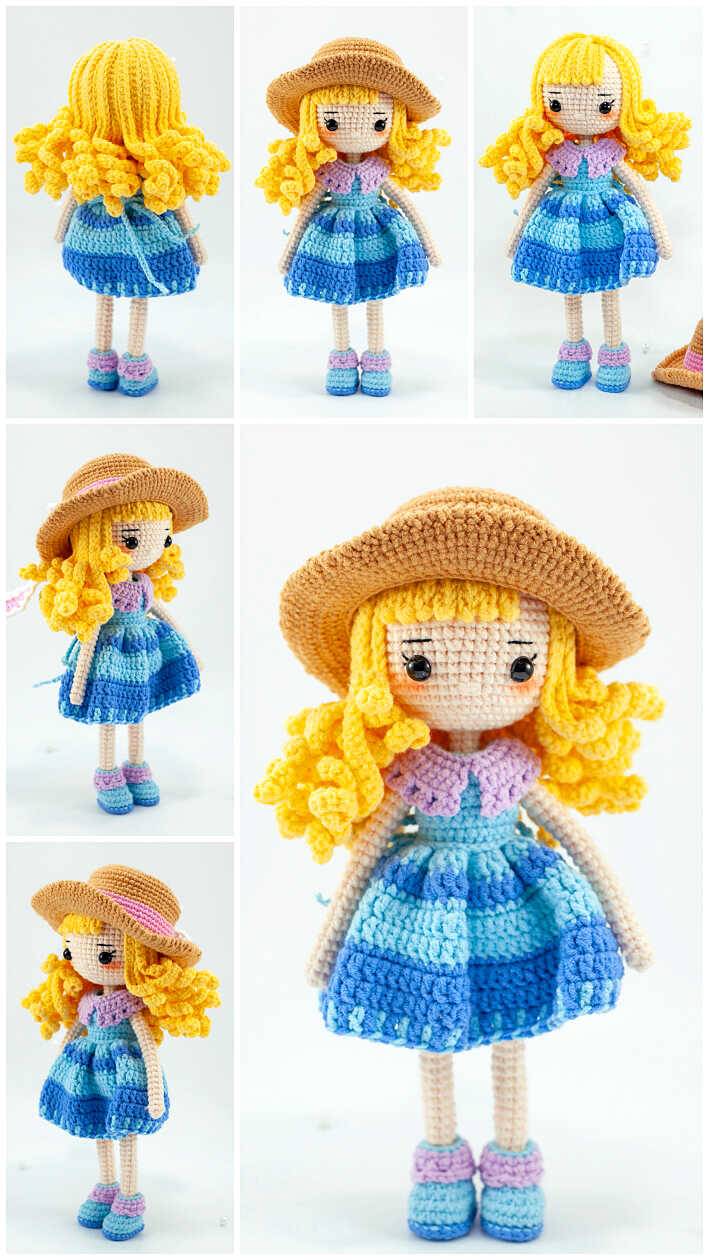 Farm Girl Emma Doll Amigurumi Free PDF Pattern - Amigurumi