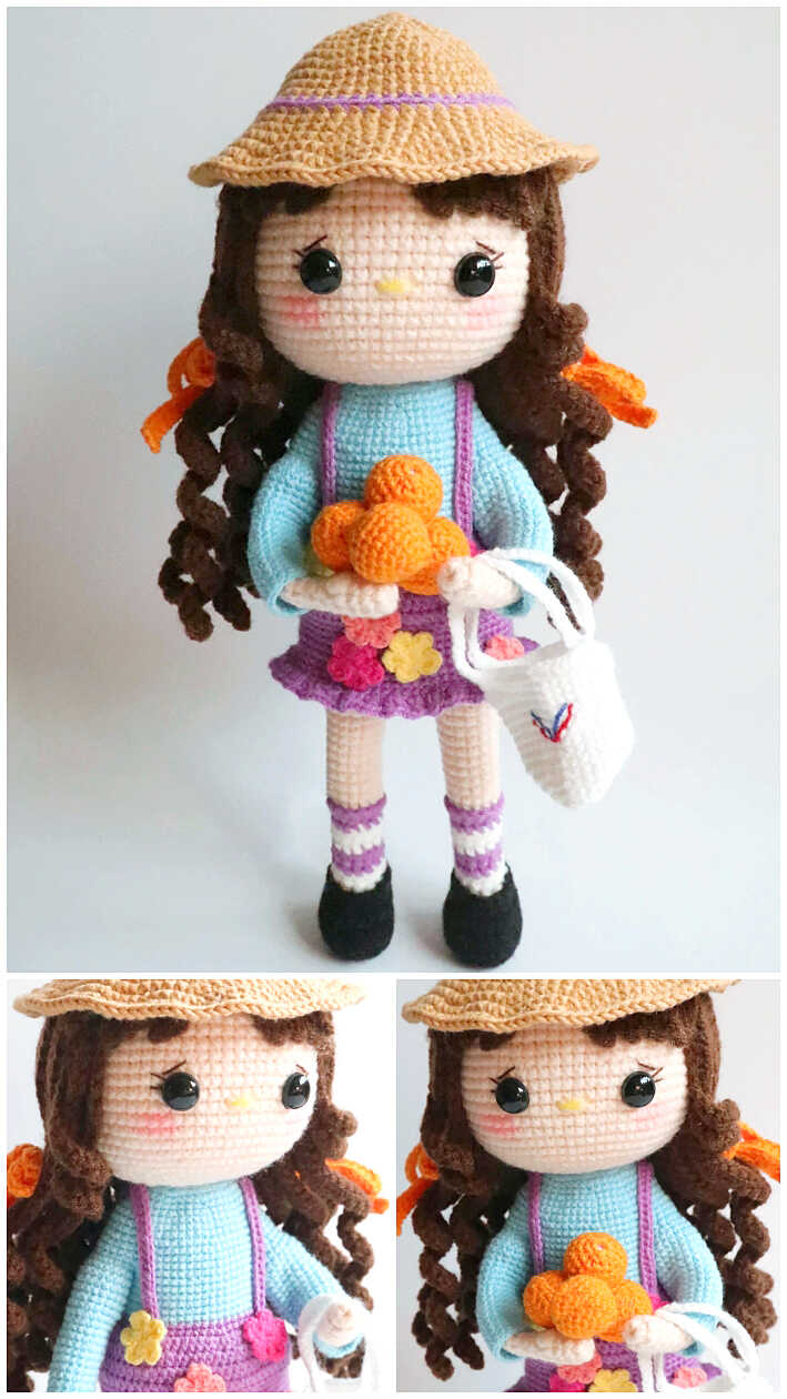 Farm Girl Emma Doll Amigurumi Free PDF Pattern - Amigurumi