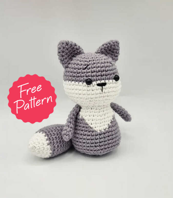 Lupe the Wolf Amigurumi Crochet Free Pattern - Amigurumi