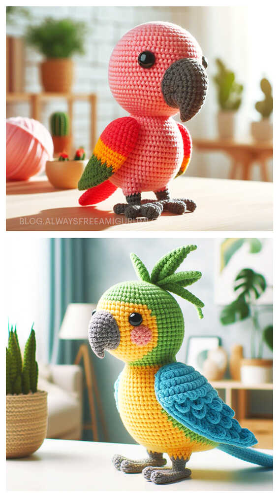 Amigurumi Parrot Crochet Free Pattern - Amigurumi