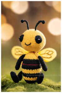 Crochet Bee Nora Amigurumi Free Pattern - Amigurumi