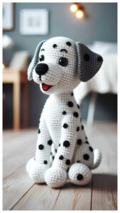Dalmatian Dog Amigurumi Crochet Free Pattern - Amigurumi