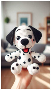 Dalmatian Dog Amigurumi Crochet Free Pattern - Amigurumi