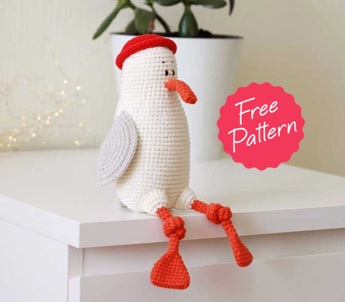 Crochet Seagull Free Crochet Pattern - Amigurumi