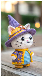 Amigurumi Wizard Cat Crochet Free Pattern - Amigurumi