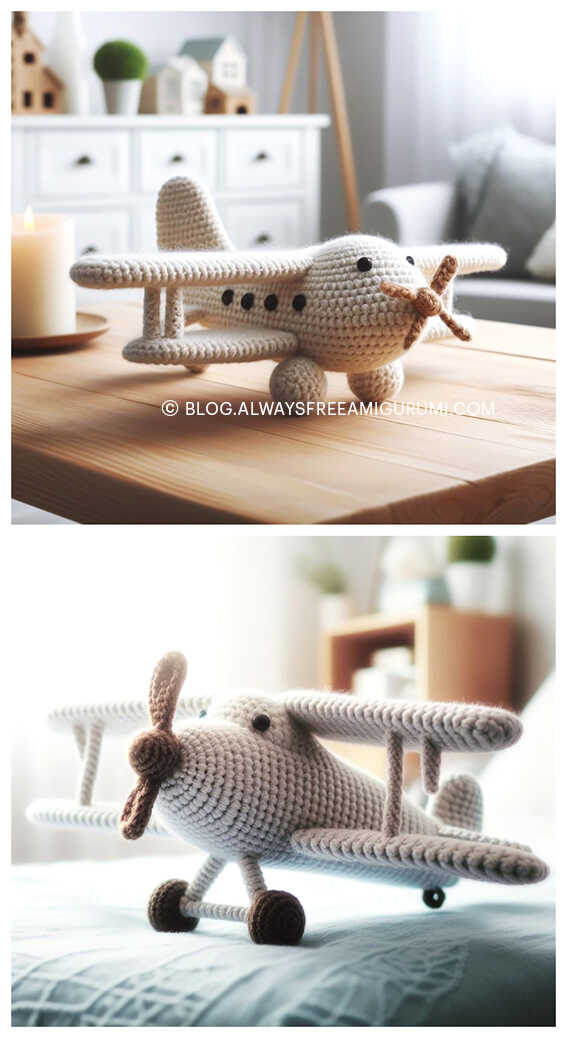 Crochet Airplane Amigurumi Free Pattern - Amigurumi