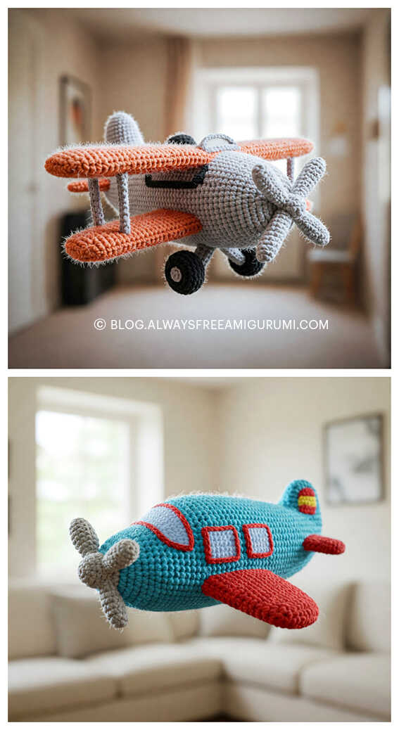 Crochet Airplane Amigurumi Free Pattern - Amigurumi