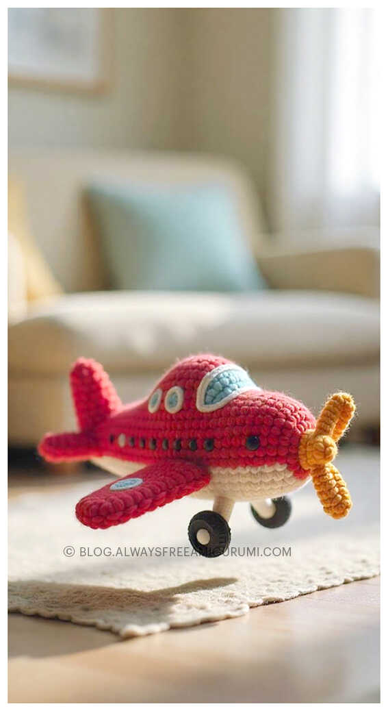 Crochet Airplane Amigurumi Free Pattern - Amigurumi