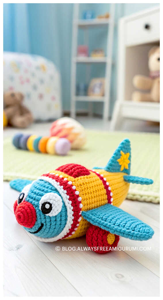 Crochet Airplane Amigurumi Free Pattern - Amigurumi
