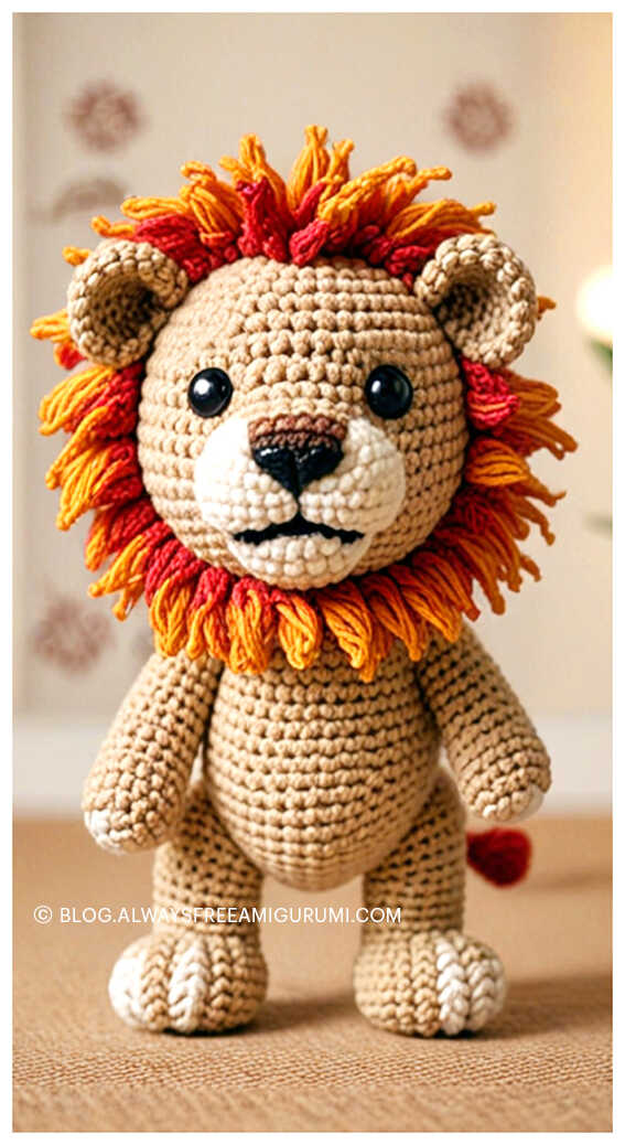 Crochet Lion Amigurumi Free Pattern - Amigurumi