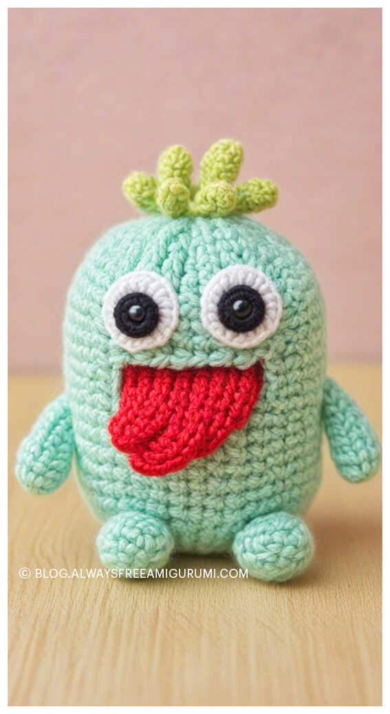 Amigurumi Cute Monster Crochet Free Pattern - Amigurumi