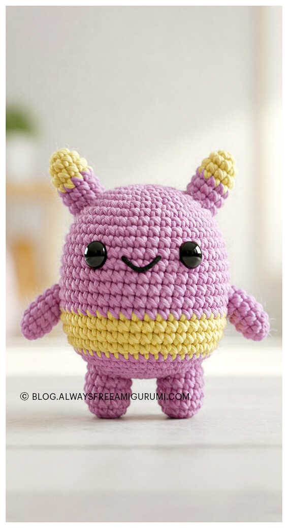 Amigurumi Cute Monster Crochet Free Pattern - Amigurumi