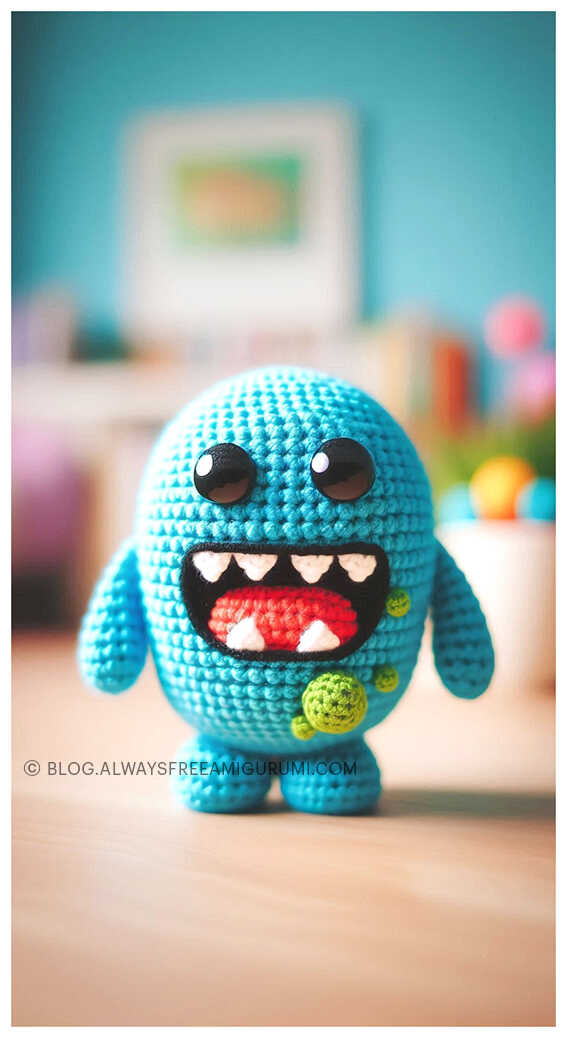 Amigurumi Cute Monster Crochet Free Pattern - Amigurumi