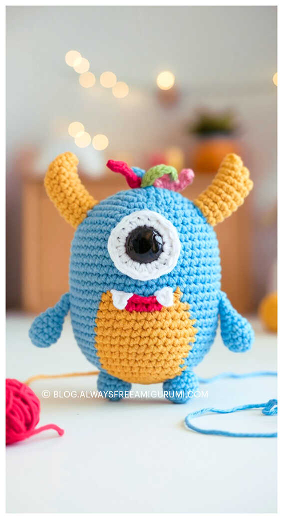 Amigurumi Cute Monster Crochet Free Pattern - Amigurumi