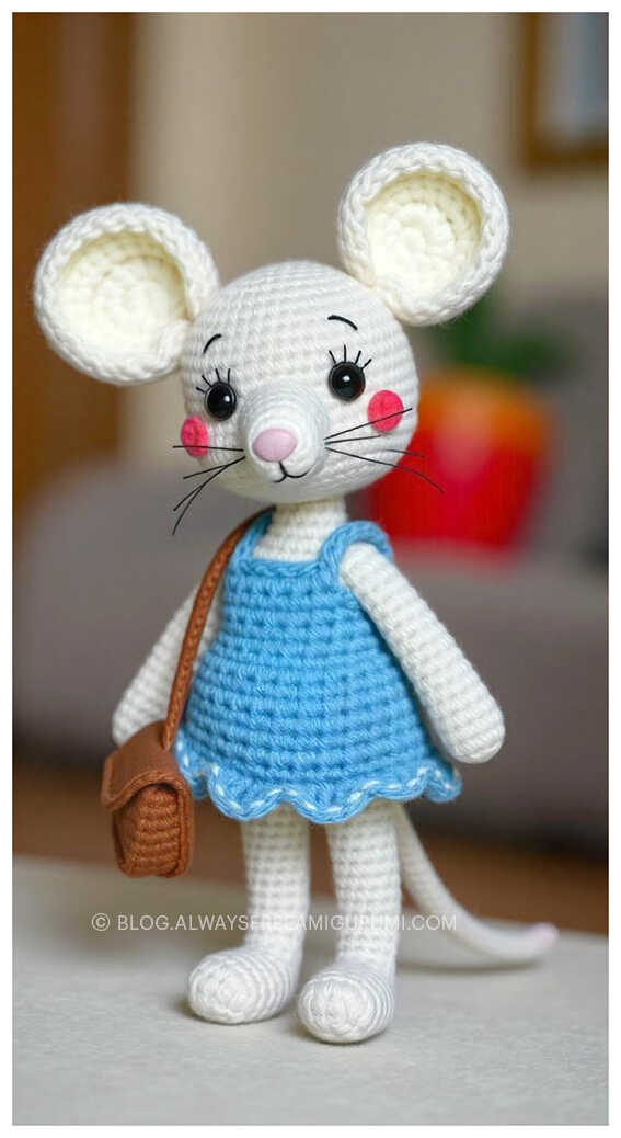 Cute Mouse Amigurumi Free Crochet Pattern - Amigurumi