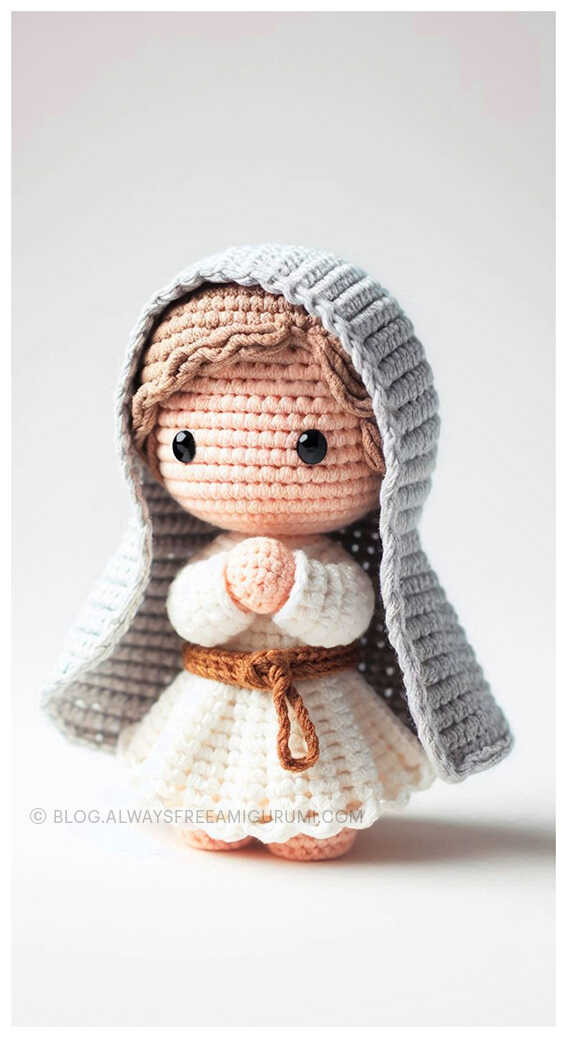Amigurumi Virgin Mary Doll Crochet Free Pattern - Amigurumi