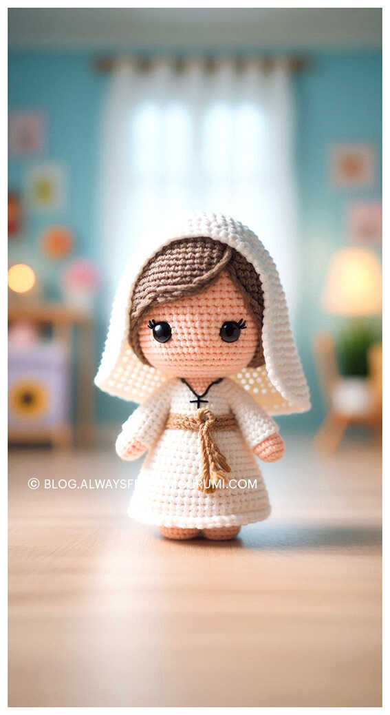 Amigurumi Virgin Mary Doll Crochet Free Pattern - Amigurumi