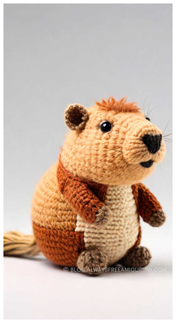 Amigurumi Capybara Crochet Free Pattern - Amigurumi