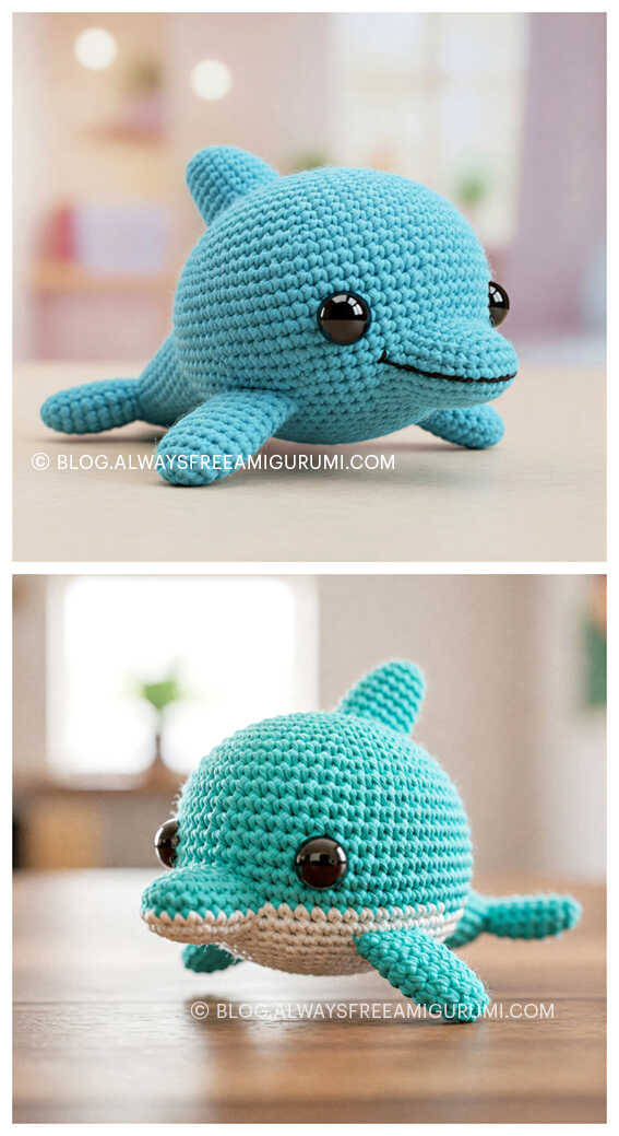 Crochet Dolphin Amigurumi Free Pattern - Amigurumi
