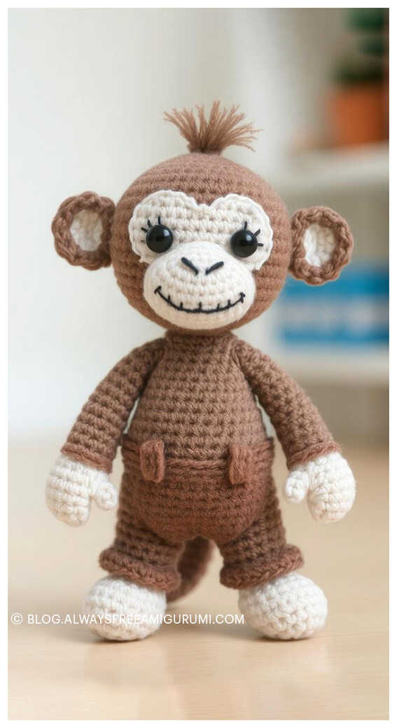 Amigurumi Easy Crochet Monkey Free Pattern - Amigurumi