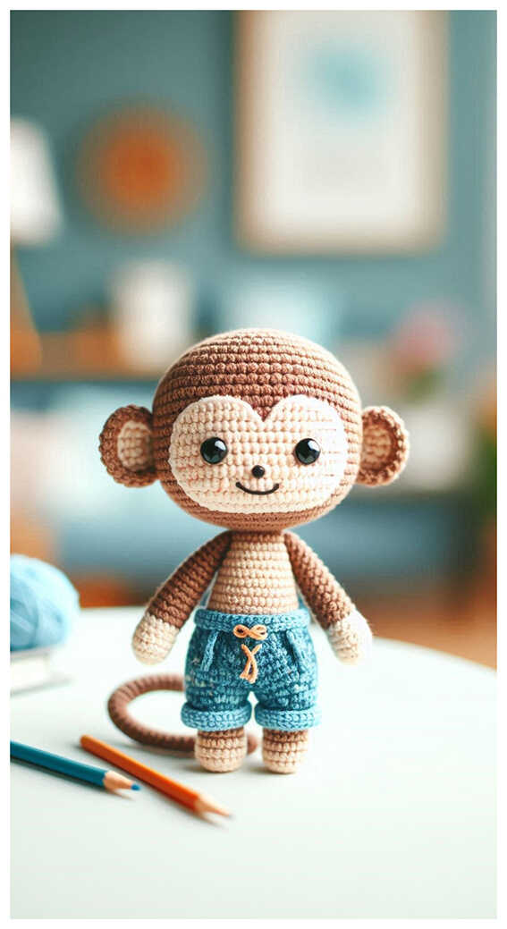 Amigurumi Easy Crochet Monkey Free Pattern - Amigurumi