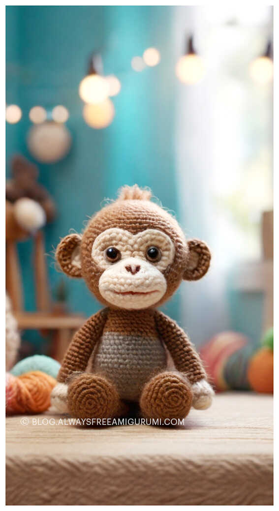 Amigurumi Easy Crochet Monkey Free Pattern - Amigurumi