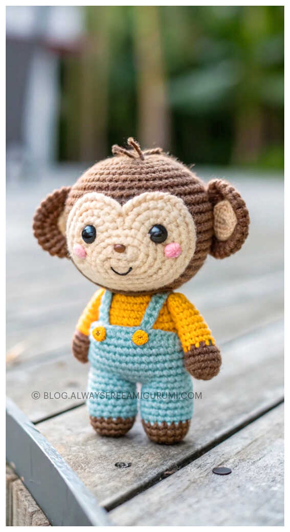 Amigurumi Easy Crochet Monkey Free Pattern - Amigurumi
