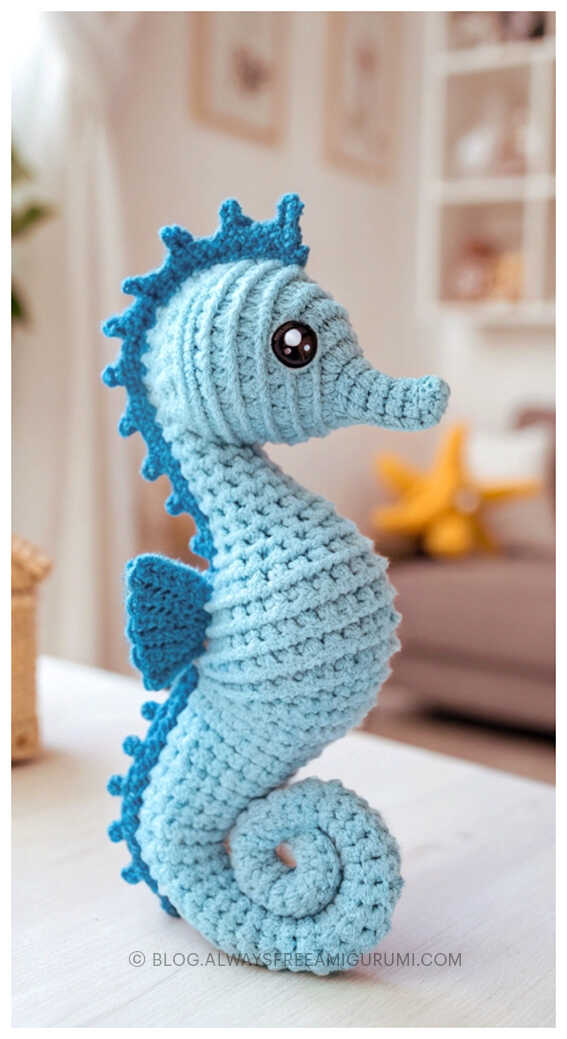 Seahorse Crochet Free Pattern - Amigurumi