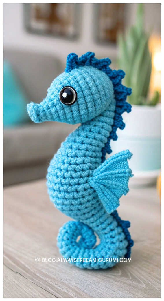 Seahorse Crochet Free Pattern - Amigurumi