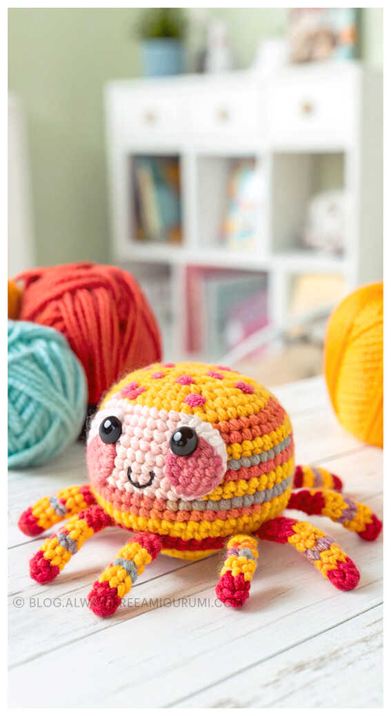 Amigurumi Spider Free Crochet Pattern - Amigurumi