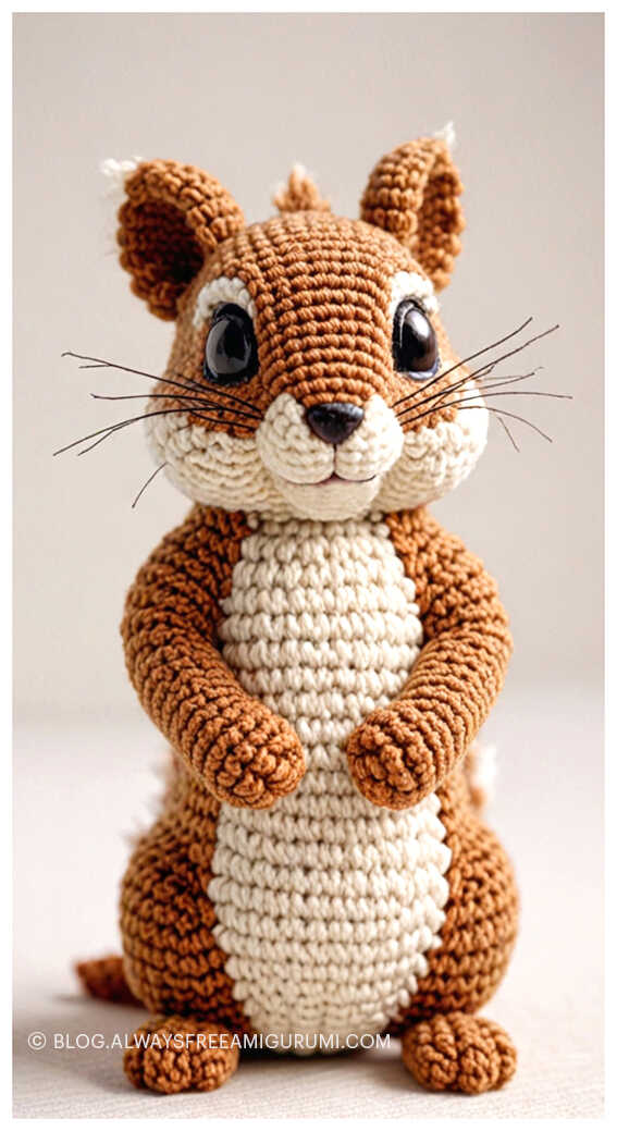 Crochet Squirrel Free Amigurumi Pattern - Amigurumi