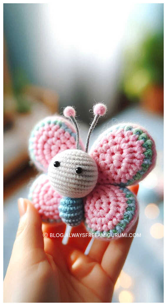 Amigurumi Ellie the Butterfly Crochet Free Pattern - Amigurumi