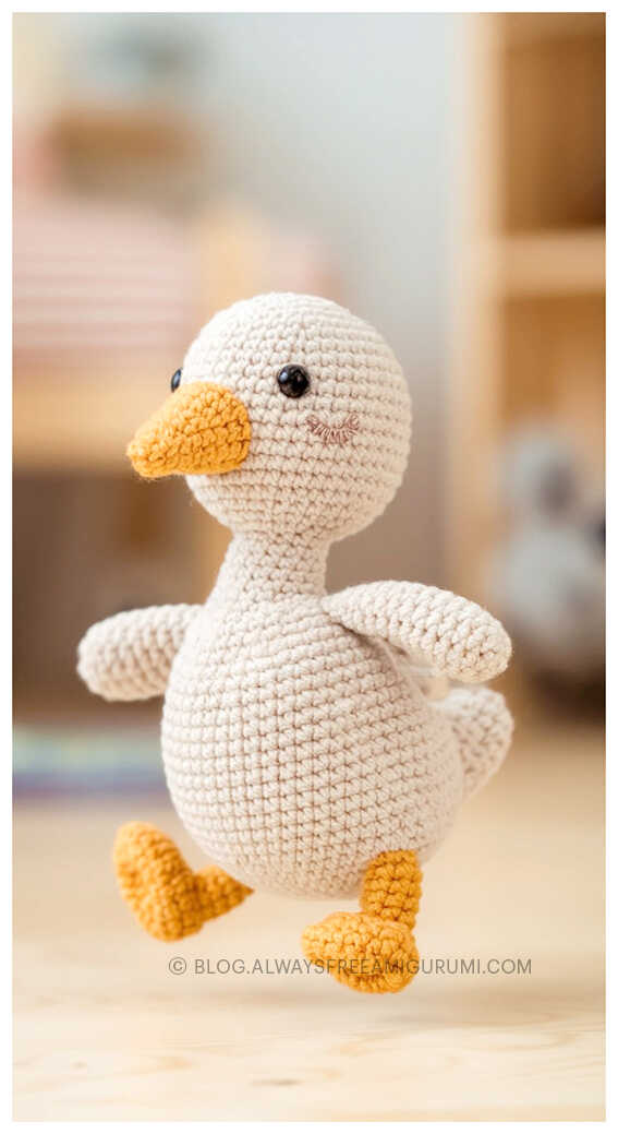 Running Goose Amigurumi Crochet Free Pattern - Amigurumi