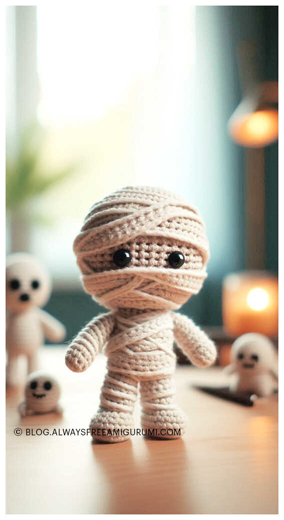 Crochet Mummy Amigurumi Free Pattern - Amigurumi
