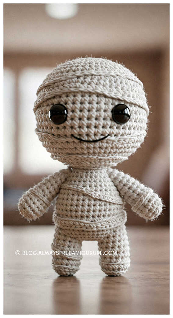Crochet Mummy Amigurumi Free Pattern - Amigurumi