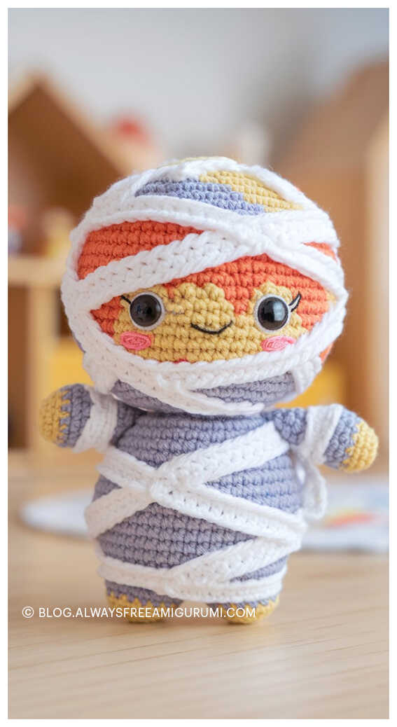 Crochet Mummy Amigurumi Free Pattern - Amigurumi