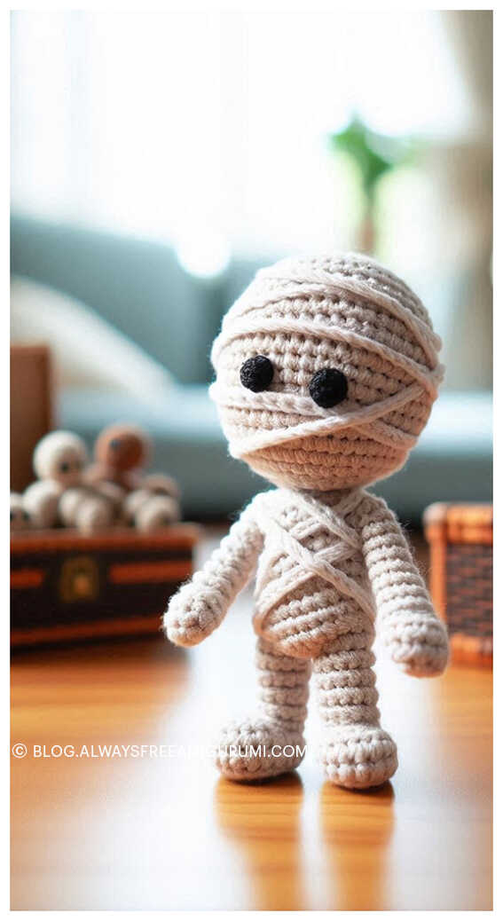 Crochet Mummy Amigurumi Free Pattern - Amigurumi
