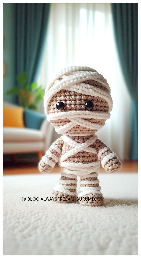 Crochet Mummy Amigurumi Free Pattern - Amigurumi