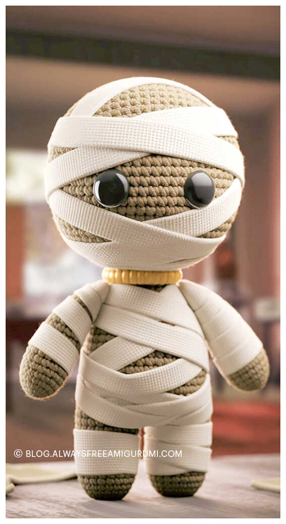 Crochet Mummy Amigurumi Free Pattern - Amigurumi